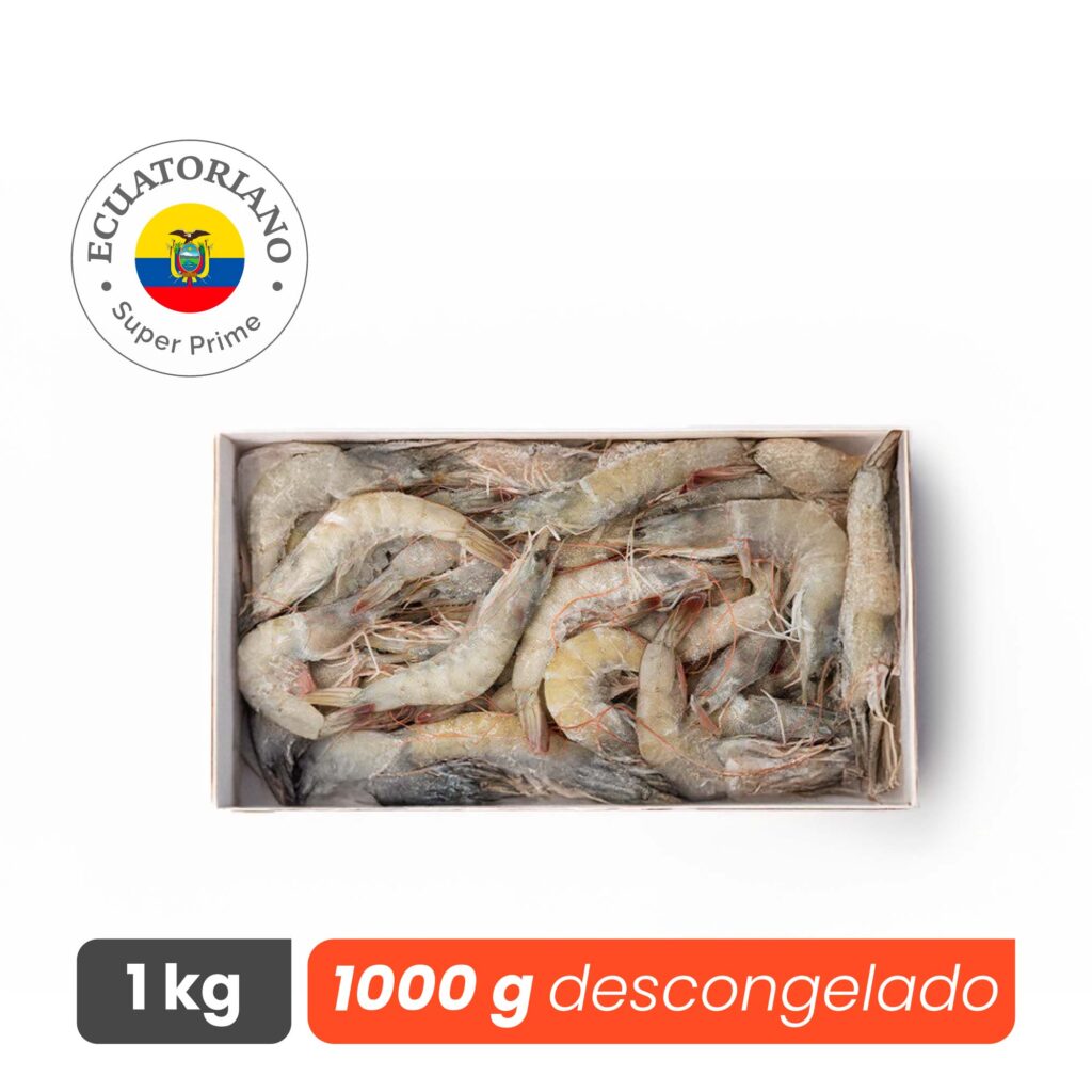 Camarón 30/40 Entero con Cabeza y Cola – Super Prime – Caja 10 kg ...
